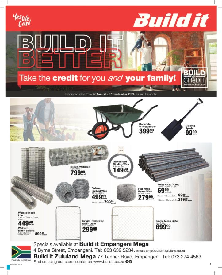 Build it - build it empangeni 1 mega kwazulu natal