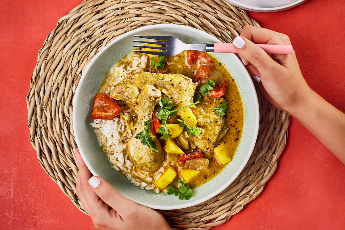 SPAR - Coconut Chicken Curry with Mango and Lime