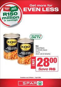 SPAR - One of the largest retailers across Southern Africa.