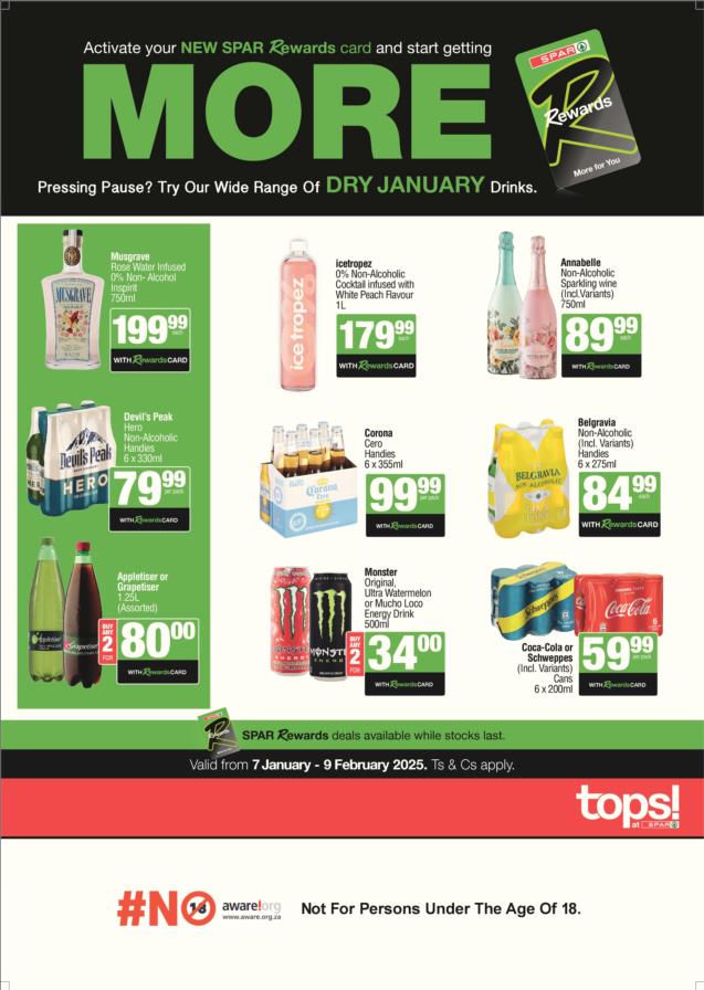 TOPS at SPAR - Specials at TOPS at SPAR