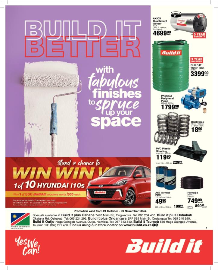 Build it - Oshana Namibia