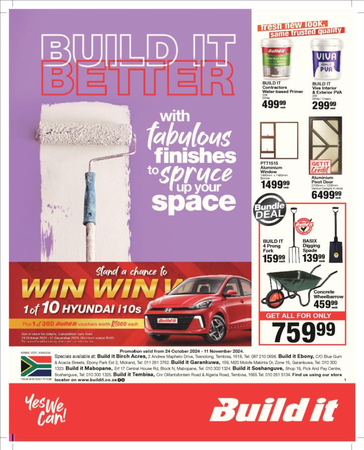 Build it - build it build it birch acres gauteng