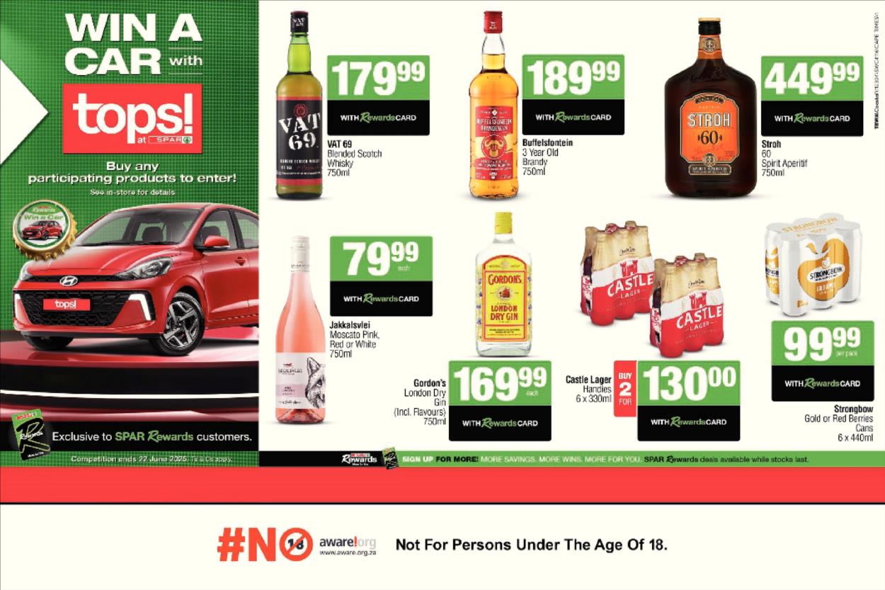 TOPS at SPAR - Specials at TOPS at SPAR