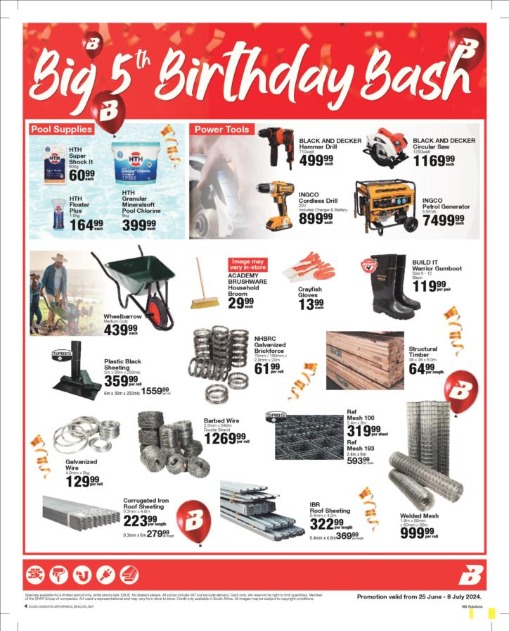 Build it - Spargs Beacon Bay Eastern Cape