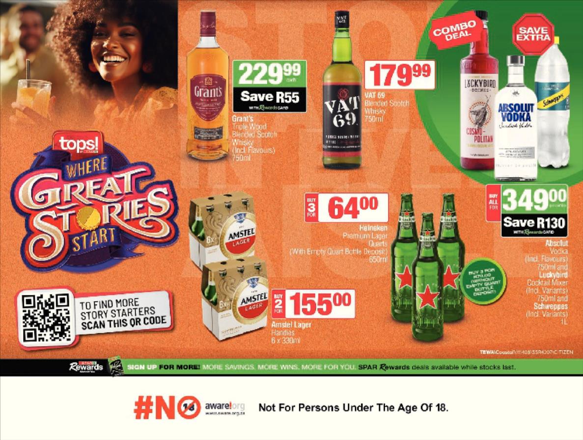 TOPS at SPAR - Specials at TOPS at SPAR