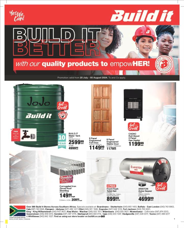 Build it - Queenstown Eastern Cape