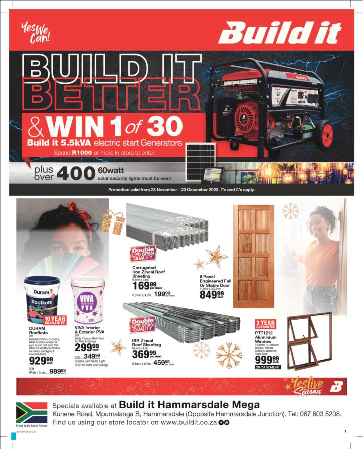 Build it - build it hammarsdale kwazulu natal