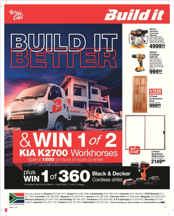 Build it - build it chamdor gauteng