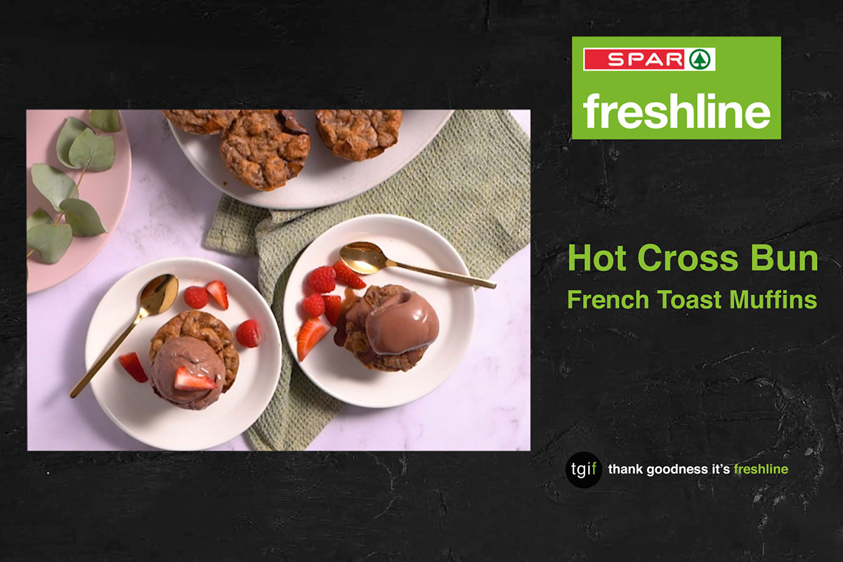 SPAR - Hot Cross Bun French Toast Muffins Recipe