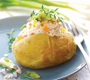 SPAR - Bacon and Cheese filled Baked Potato Recipe
