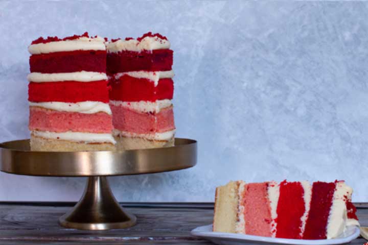 SPAR - Red Velvet Ombre Cake Recipe