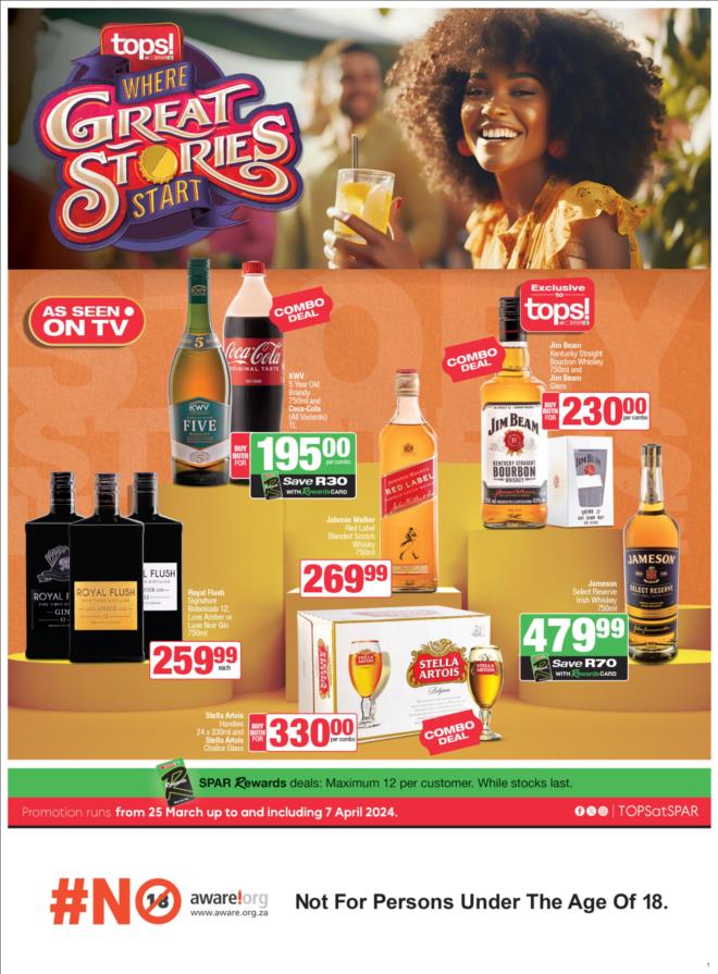 TOPS at SPAR - Specials at TOPS at SPAR
