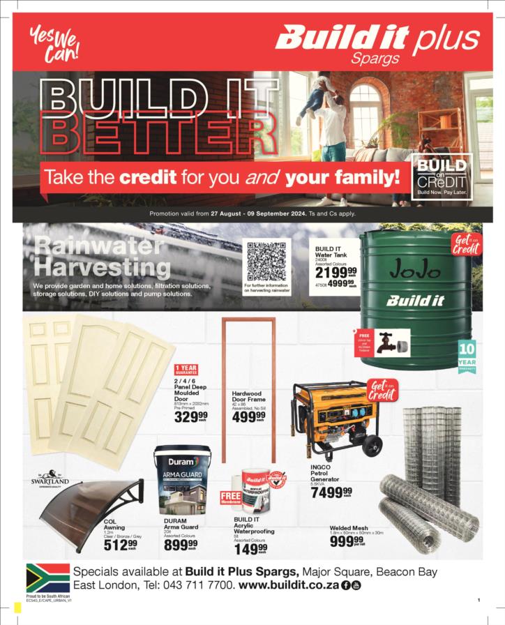 Build it - build it spargs beacon bay eastern cape