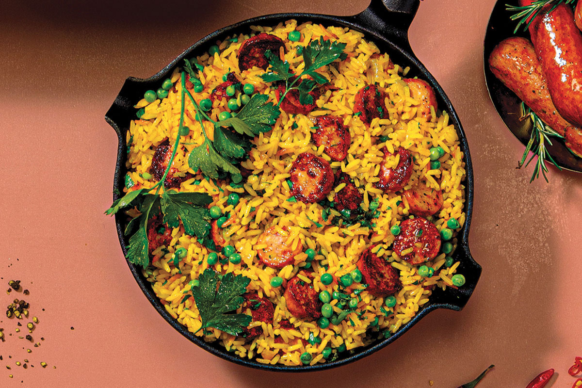 SPAR - Savoury Rice and Sausages Recipe