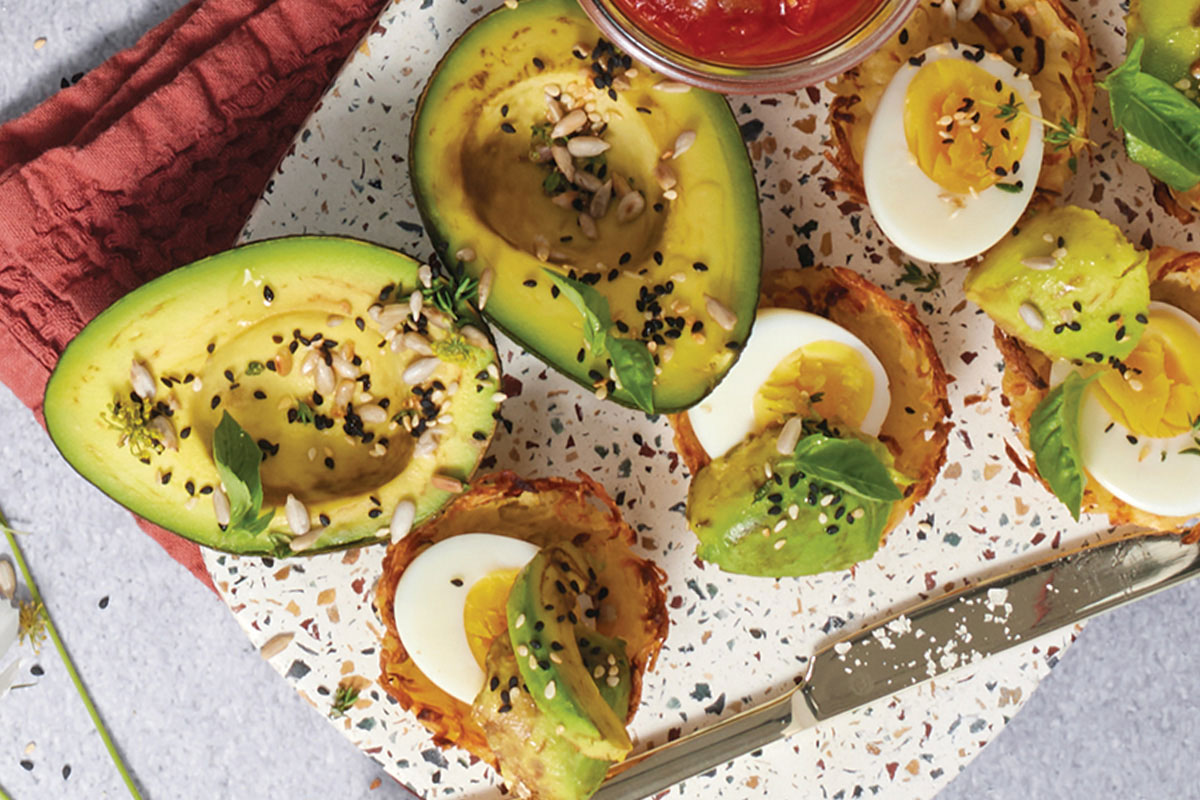 SPAR - Potato Nests with Boiled Eggs and Avo Recipe