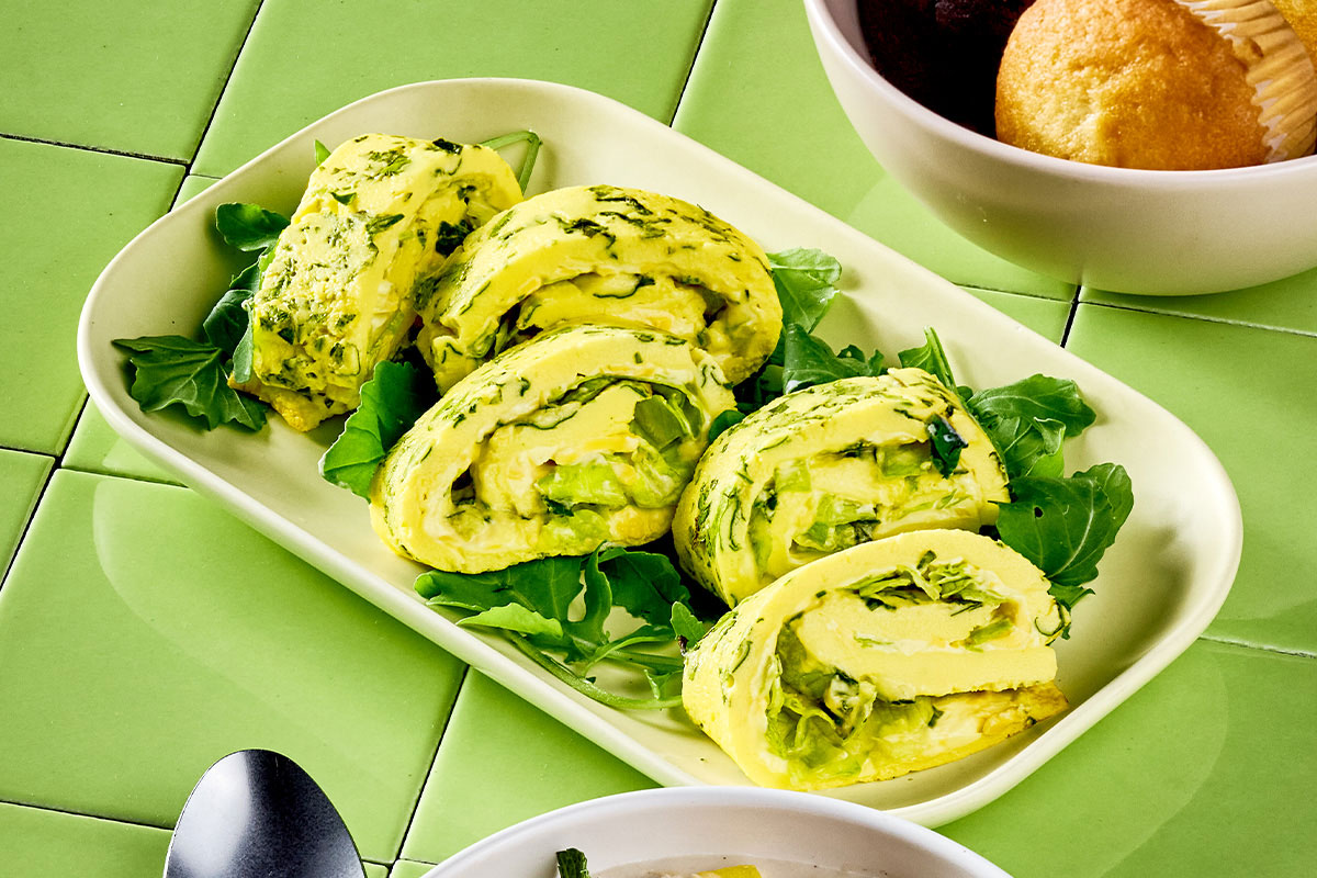 SPAR - Cheese and Creme Fraiche Omelette Rolls Recipe