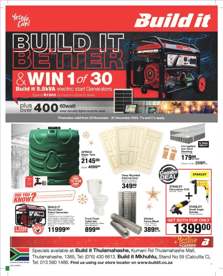 Build it - build it build it thulamahashe mpumalanga