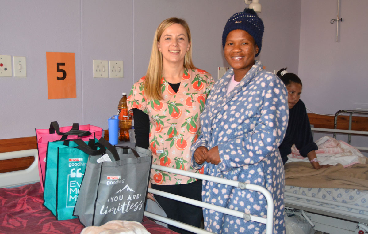 SPAR - SPAR Care pack donations boost prem moms at Dora Nginza