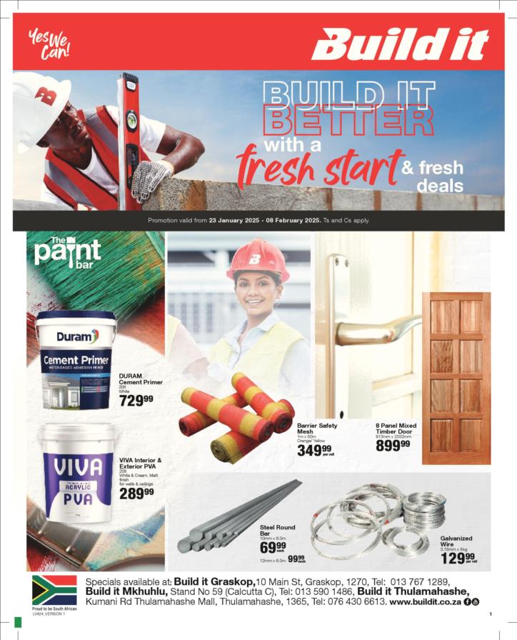 Build it - build it build it thulamahashe mpumalanga