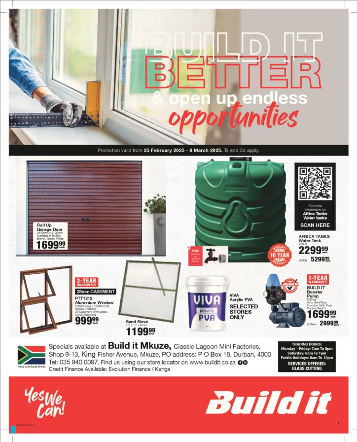 Build it - Mkuze KwaZulu Natal