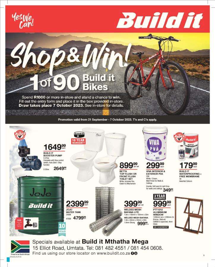 Build it - Mthatha Eastern Cape