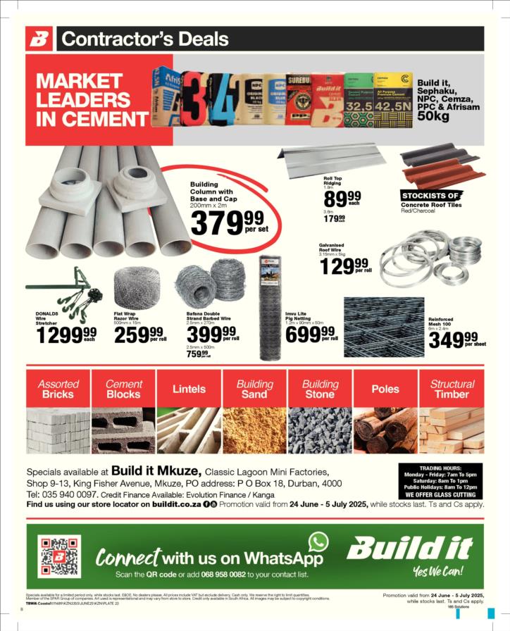 Build it - Mkuze KwaZulu Natal