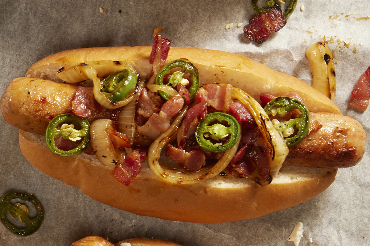 SPAR - Onion, Chilli and Bacon Hot Dog Recipe