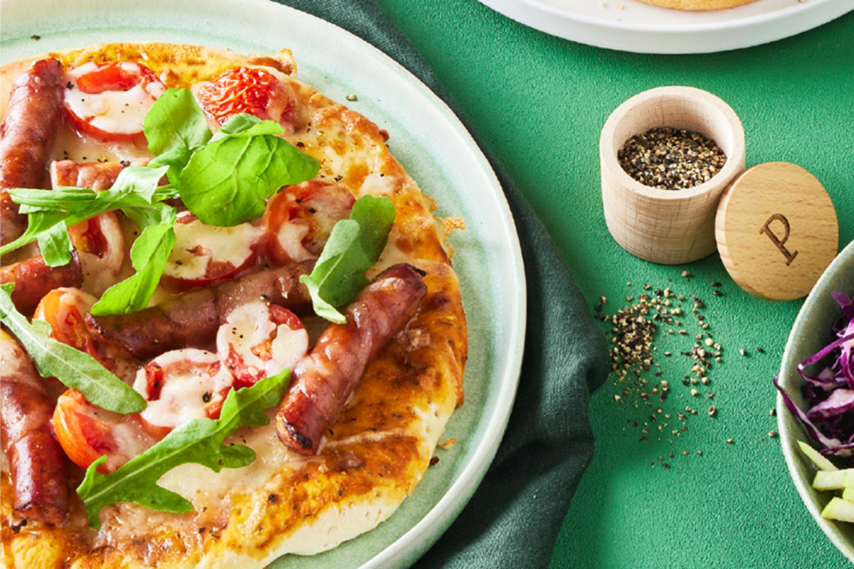 SPAR - Bacon Cheese Wors Pizza Recipe