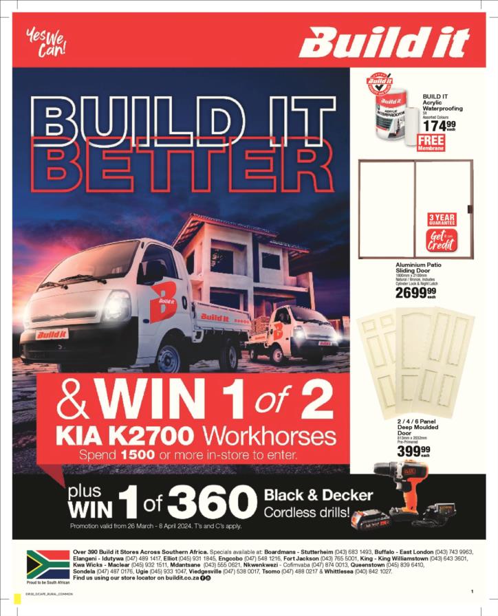 Build it - King Eastern Cape