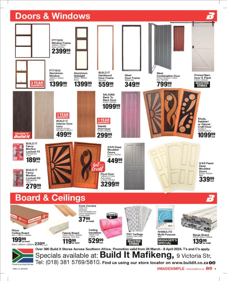 Build it - Mafikeng North West Province