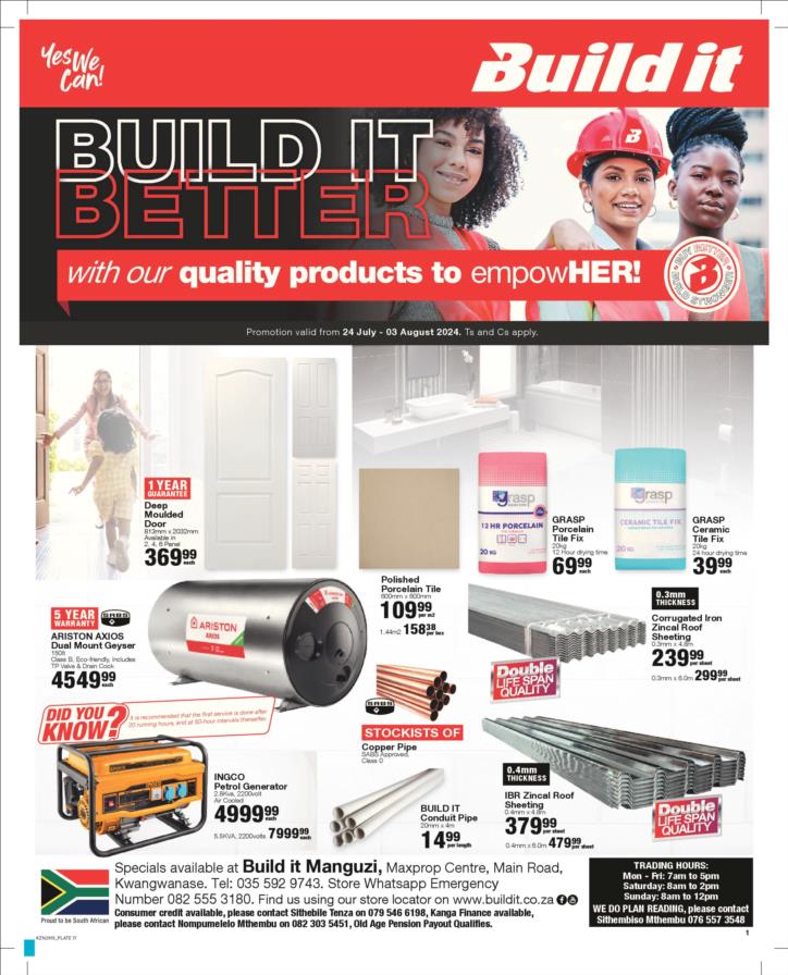 Build it - Manguzi Supatrade KwaZulu Natal