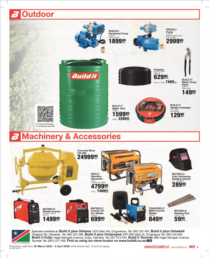 Build it - Oshana Namibia