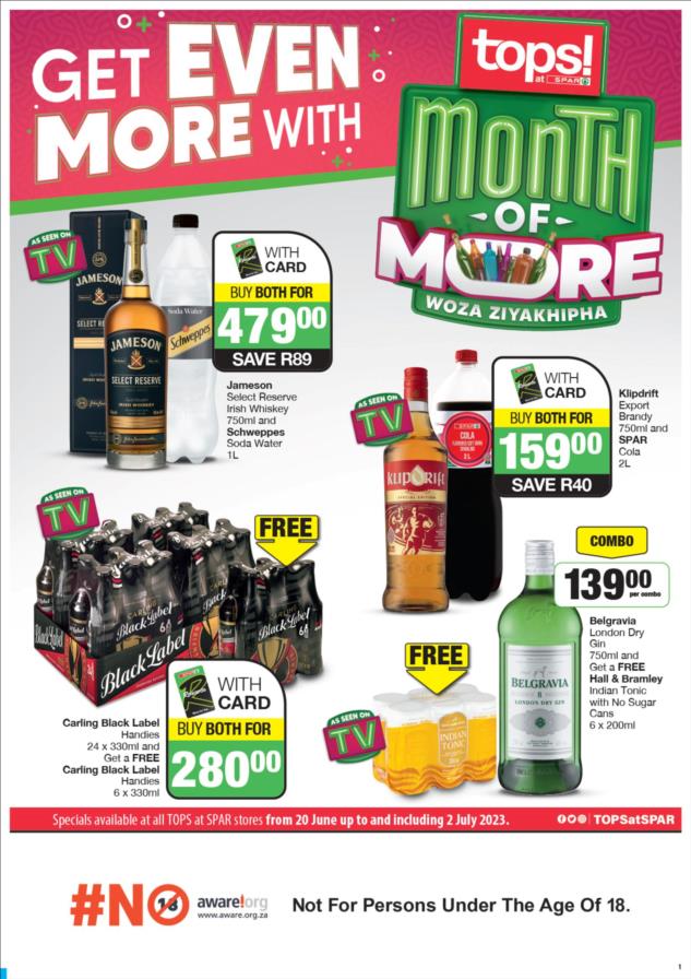 TOPS at SPAR - Specials at TOPS at SPAR