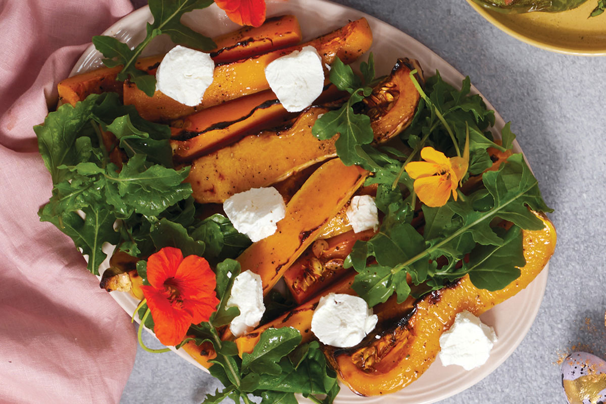 SPAR - Butternut Wedges with Rocket and Goat Cheese Recipe