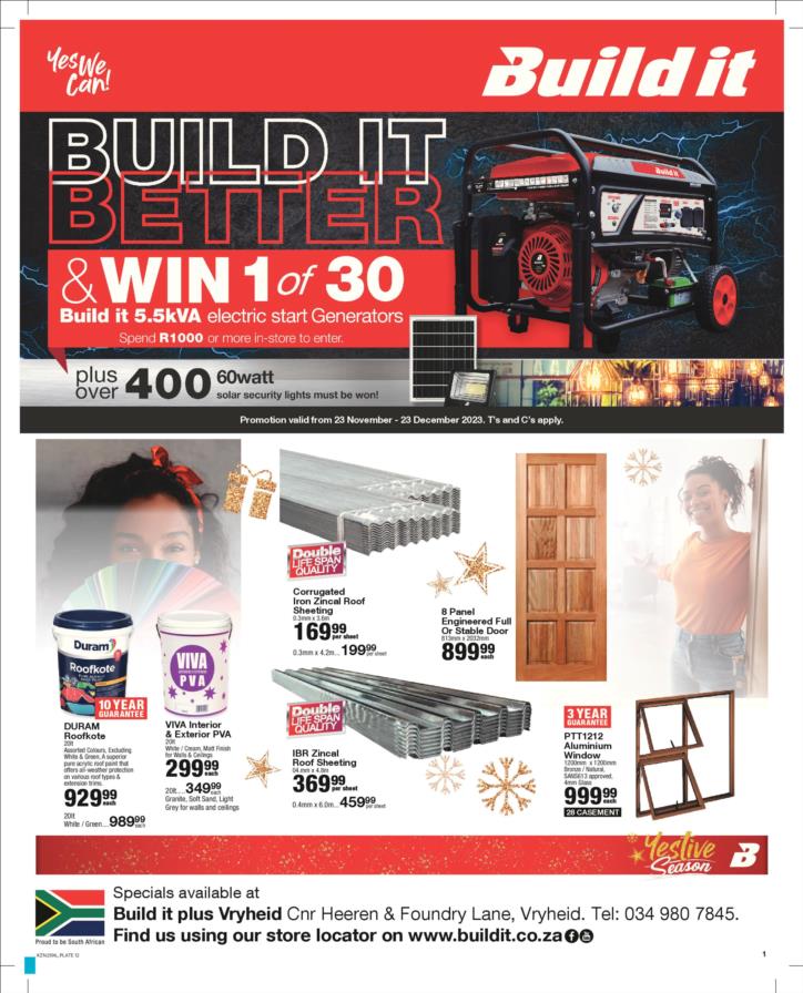 Build it - Vryheid KwaZulu Natal