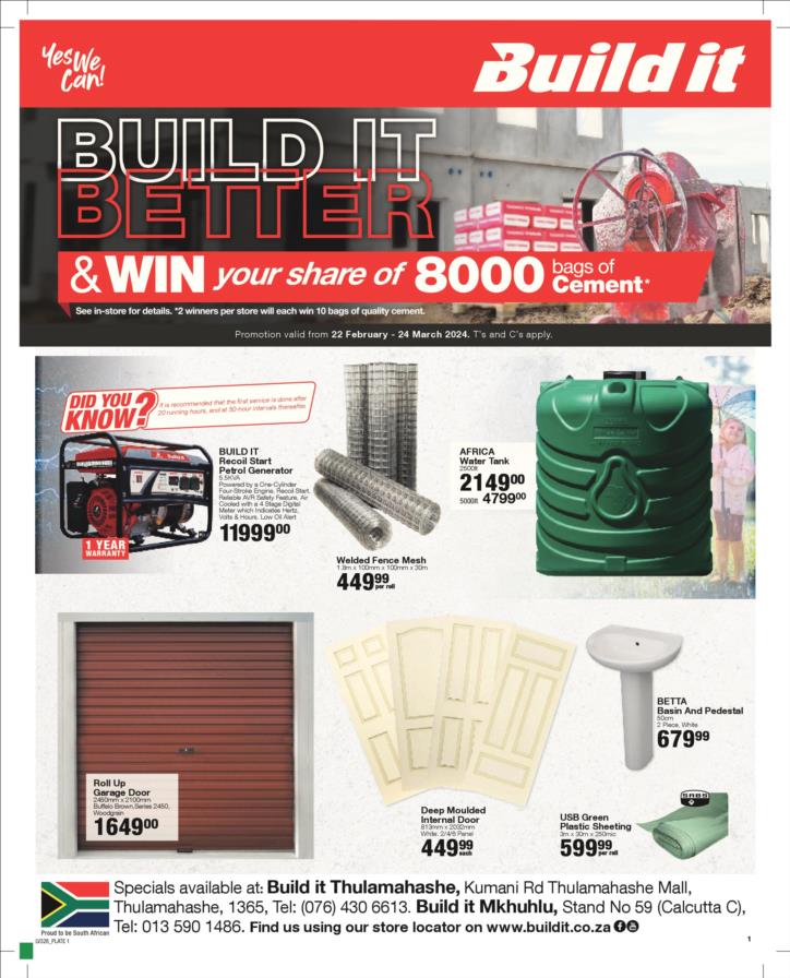 Build it - build it mkhuhlu mpumalanga