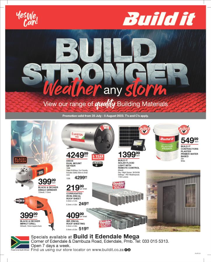 Build it - Edendale KwaZulu Natal