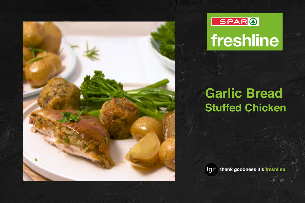 SPAR - Garlic Bread Stuffed Chicken Recipe