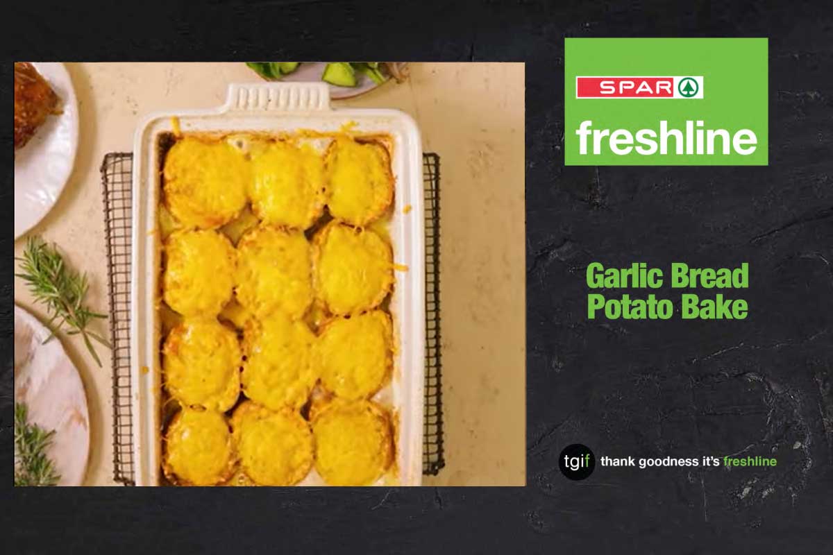 SPAR - Garlic Bread Potato Bake Recipe