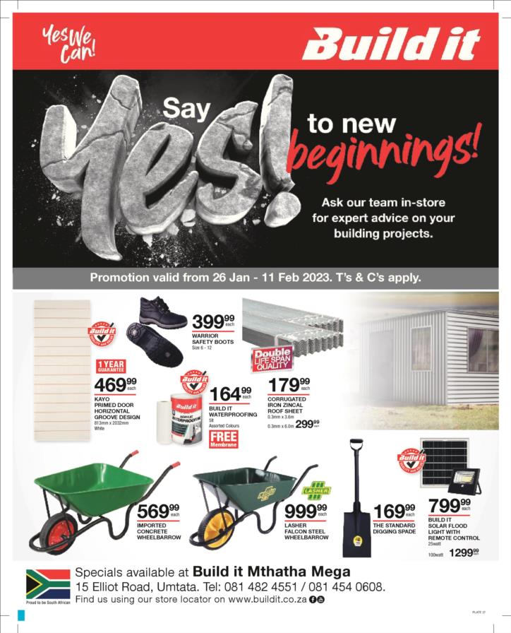 Build it - Mthatha Eastern Cape