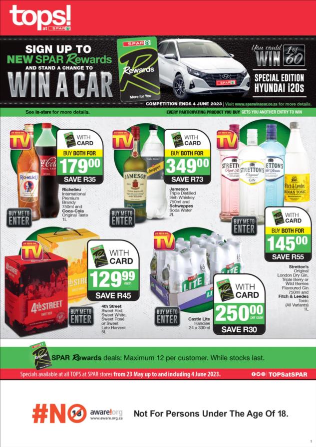TOPS at SPAR - Specials at TOPS at SPAR