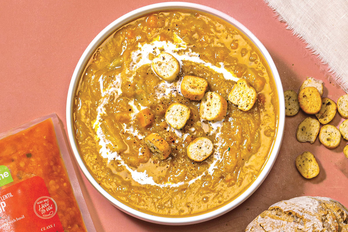 SPAR - Butternut and Sweet Potato Soup with Naan Recipe