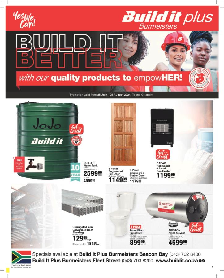 Build it - build it burmeister fleet street eastern cape