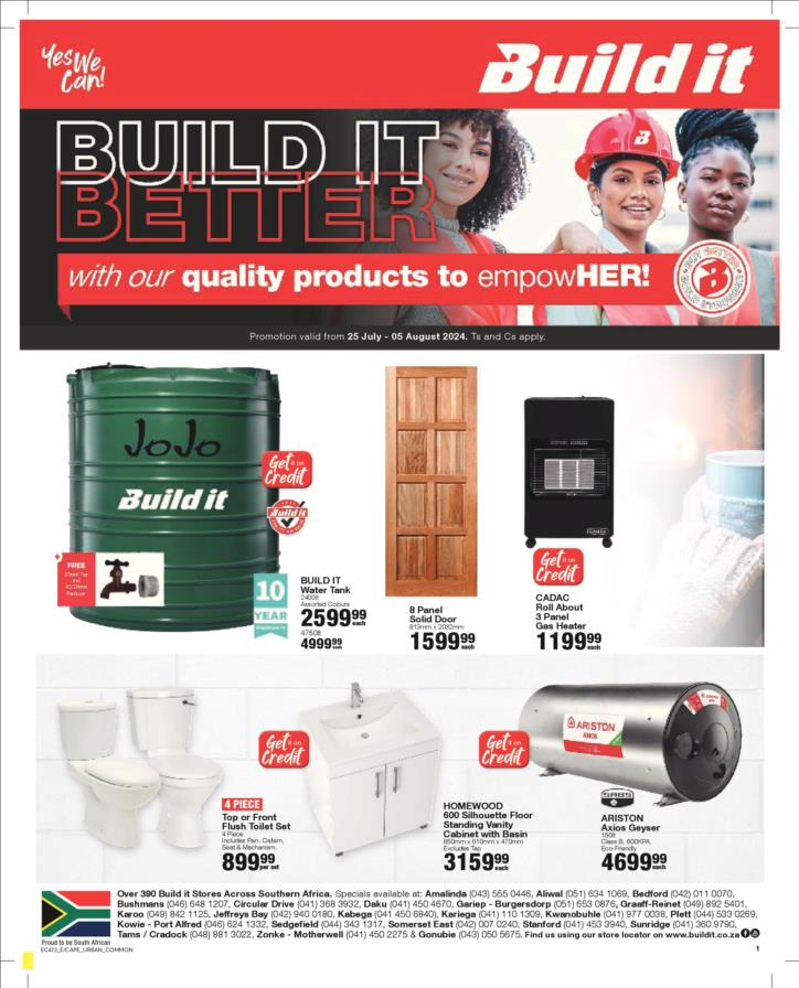 Build it - Tams Eastern Cape