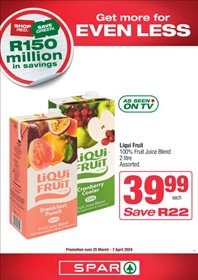 SPAR - One of the largest retailers across Southern Africa.