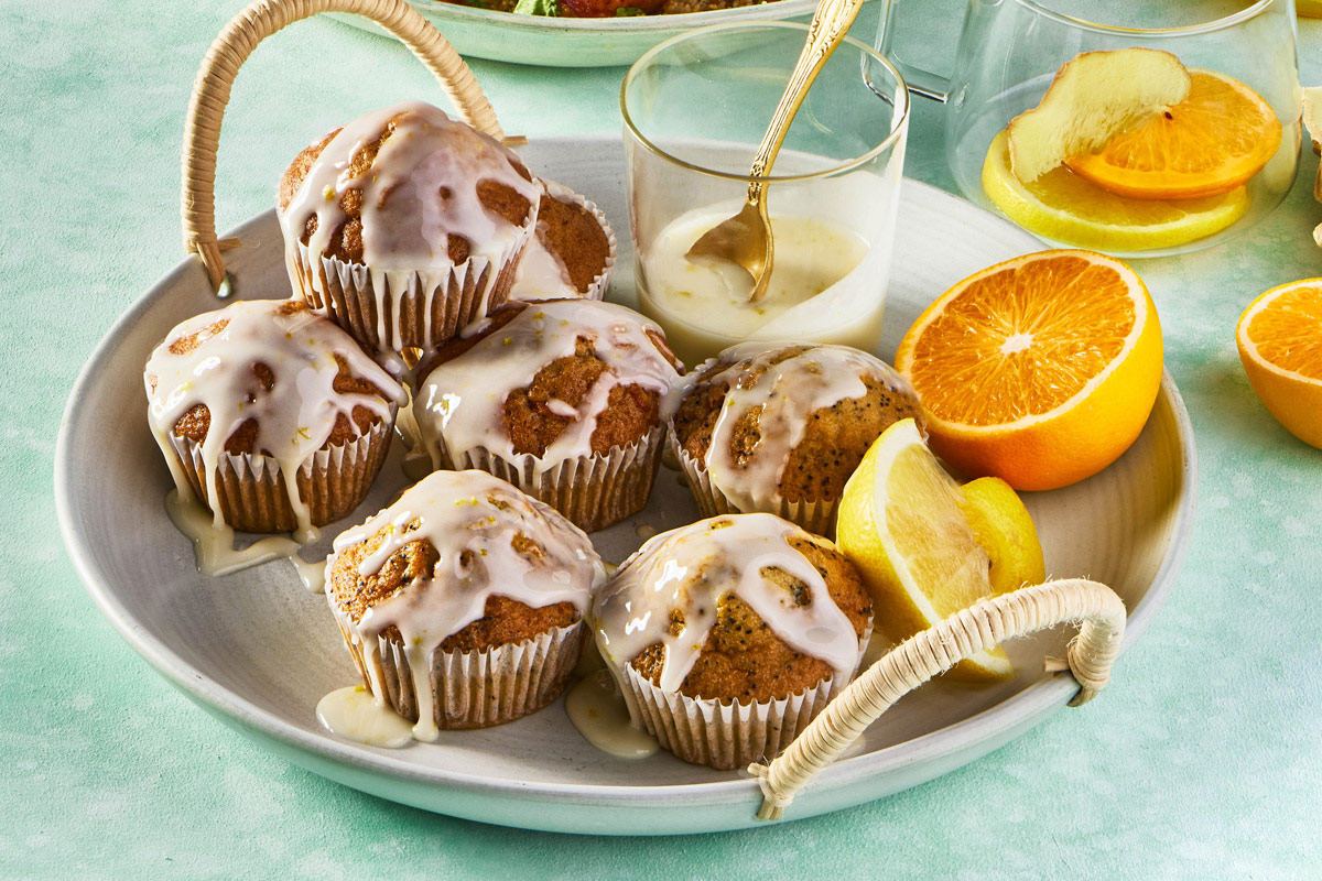SPAR - Muffins with Citrus Icing Drizzle Recipe