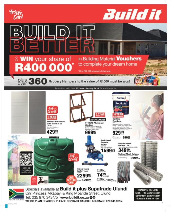 Build it - build it ulundi kwazulu natal