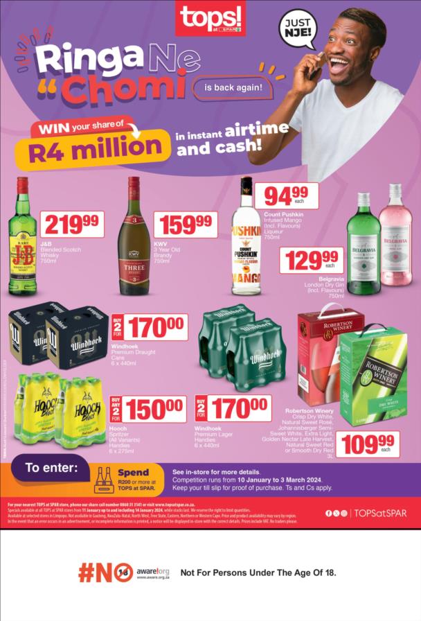 TOPS at SPAR - Specials at TOPS at SPAR