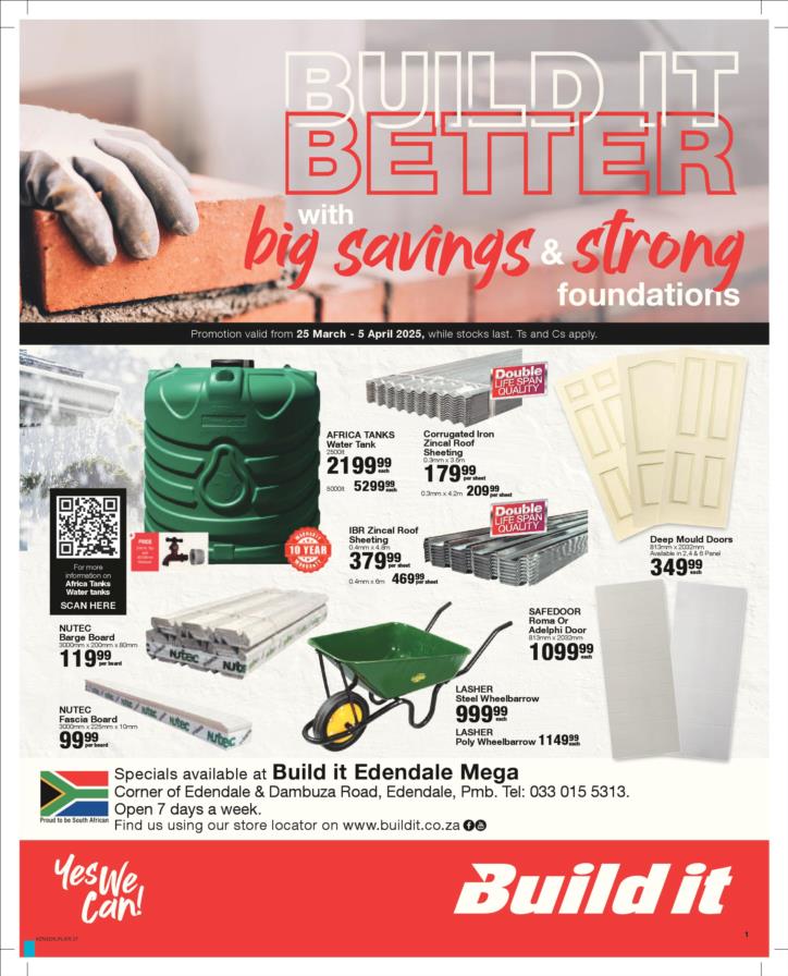 Build it - Edendale KwaZulu Natal