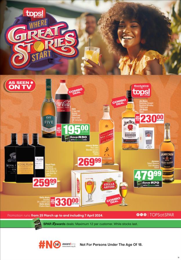 TOPS at SPAR - Specials at TOPS at SPAR